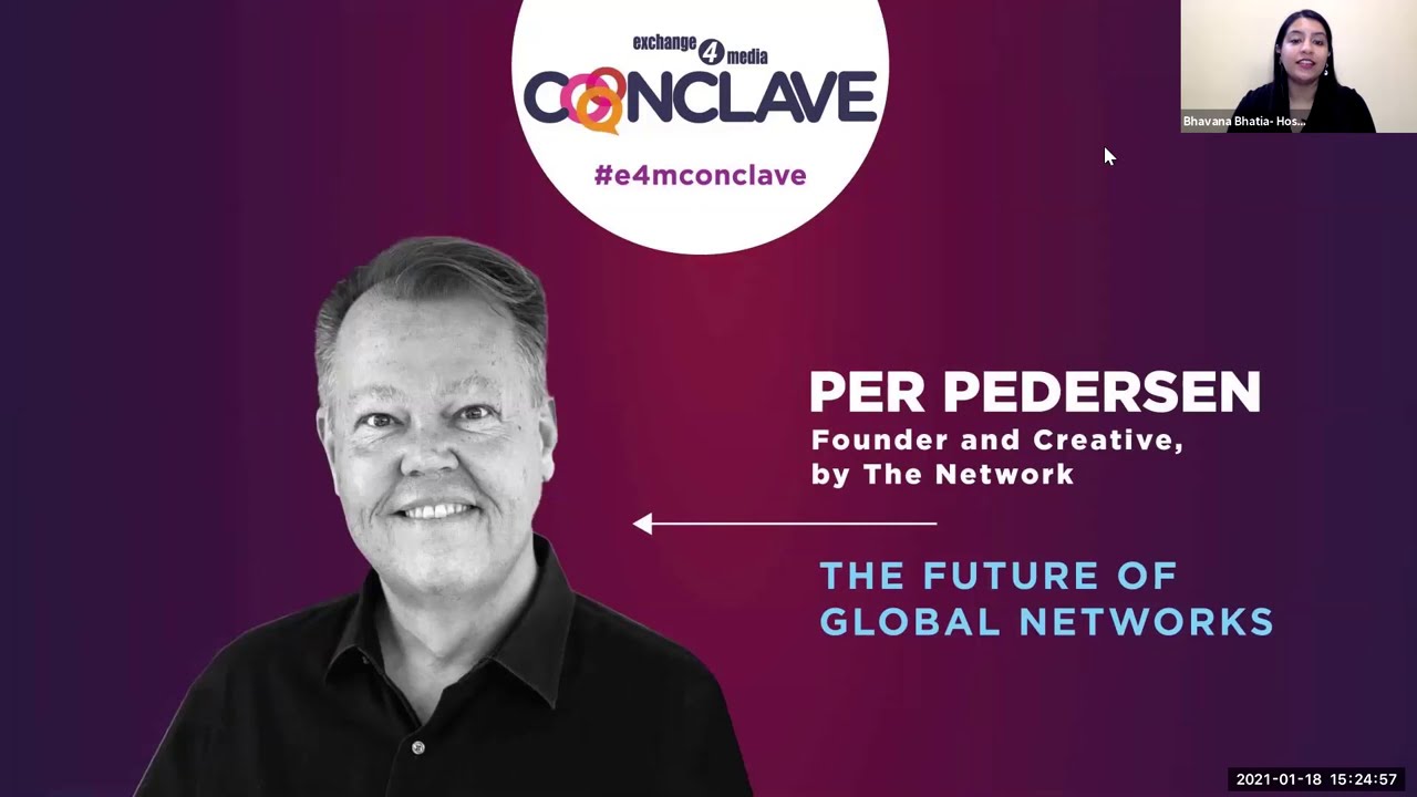 Per Pedersen, Founder & Creative at by The Network, at e4m Conclave ...
