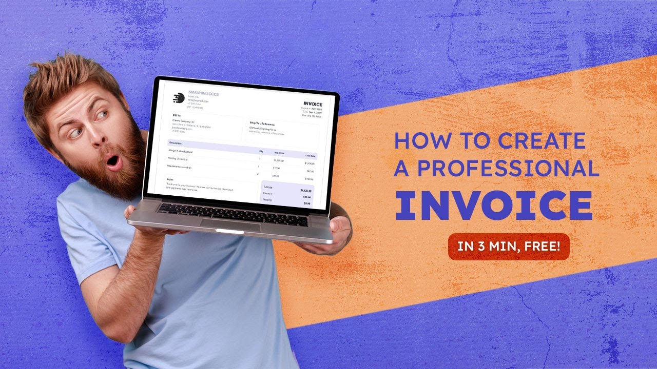 Make a Professional Invoice Fast (Free Generator) - YouTube