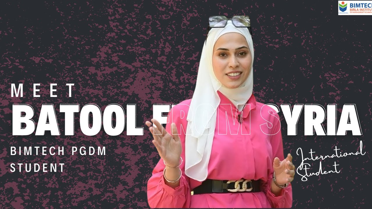 Batool Alkhatib | International Student in #PGDM Program from Syria ...