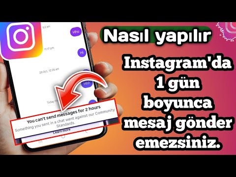 Instagram'da 1 Gün Boyunca Mesaj Gönderemiyorsunuz | Instagram Mesaj Gönderme Sorunu