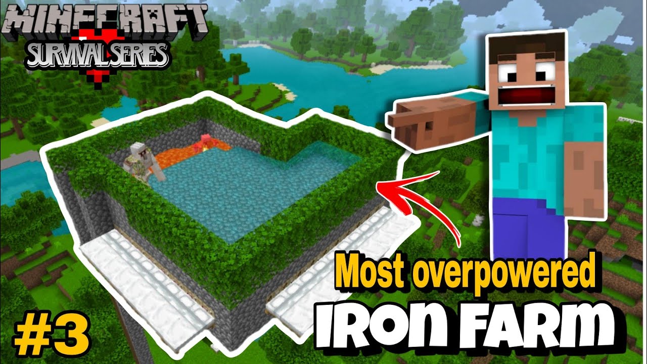 I made most overpowered Iron Farm in Minecraft Pocket edition - Hindi ...