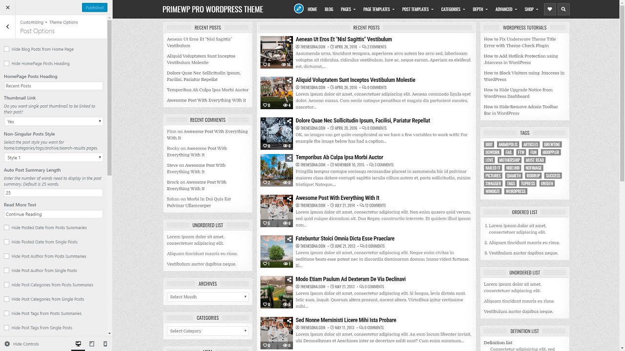 Post Styles - PrimeWP PRO WordPress Theme - YouTube