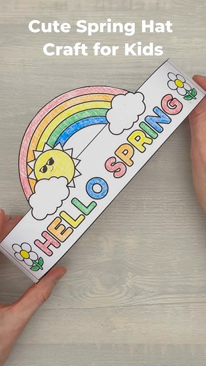 Hello Spring Hat Craft – Easy & Fun DIY for Kids! - YouTube