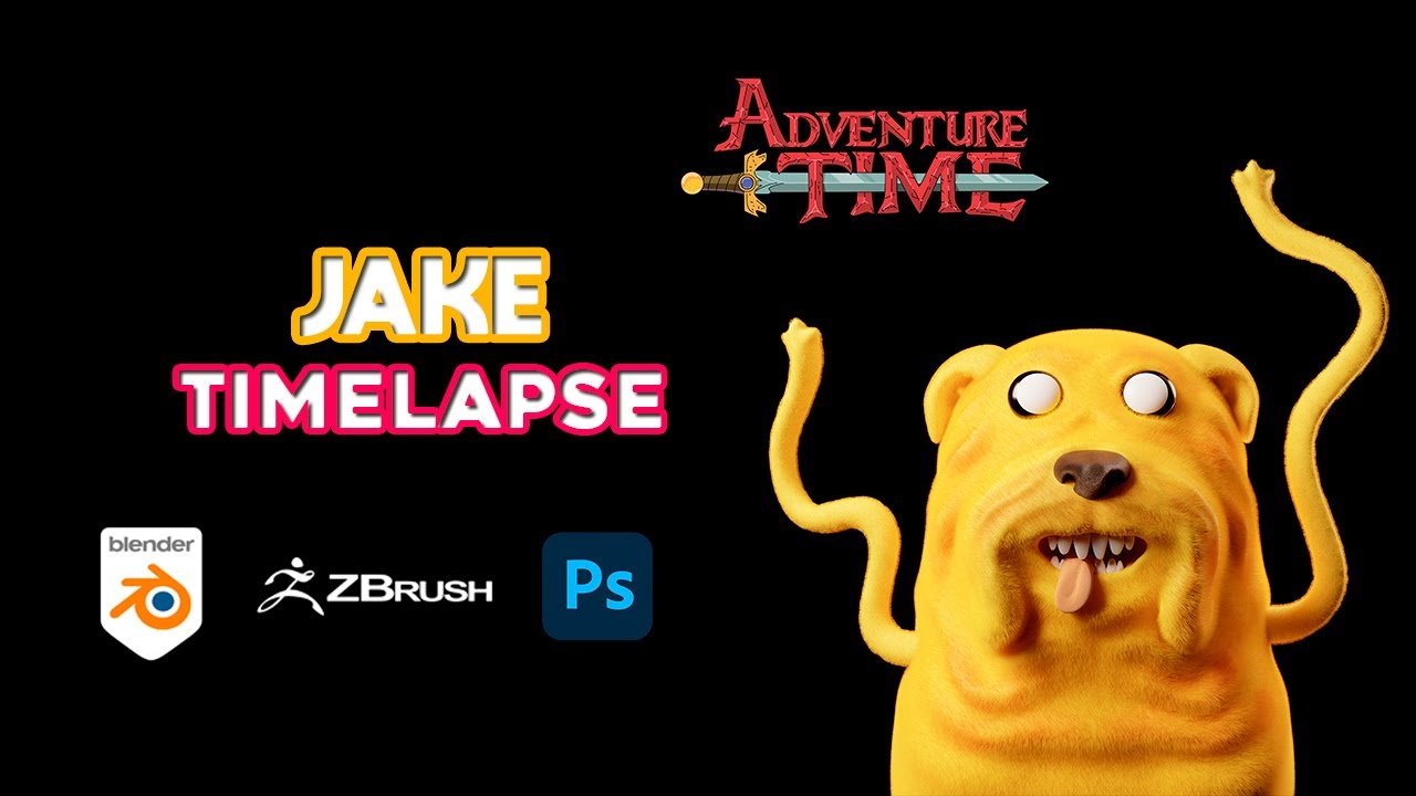 Jake Adventure Time - Speed Art | Zbrush, Blender - YouTube
