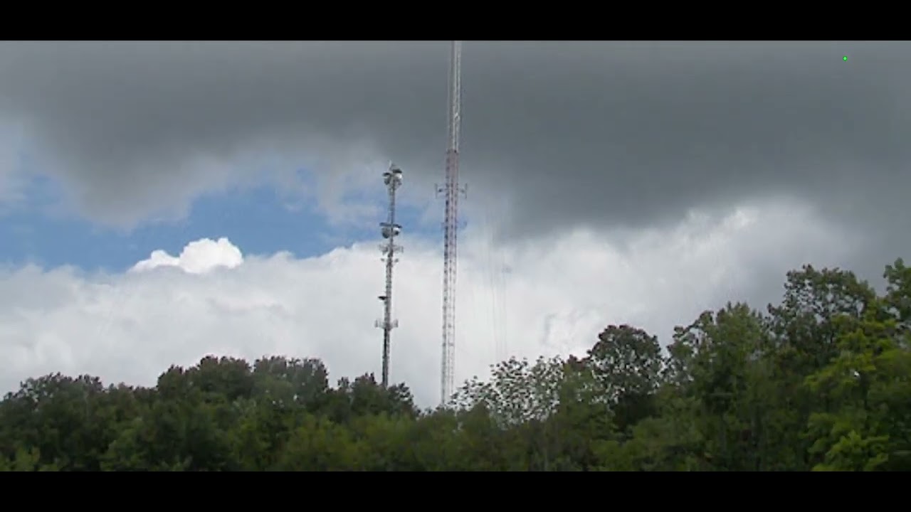 The former WCCT-TV tower and it's mess of a beacon setup - YouTube