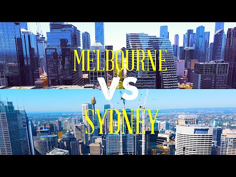 Sydney Skyline Vs Melbourne Skyline Comparison 2021 Australia's 2 biggest cities - YouTube