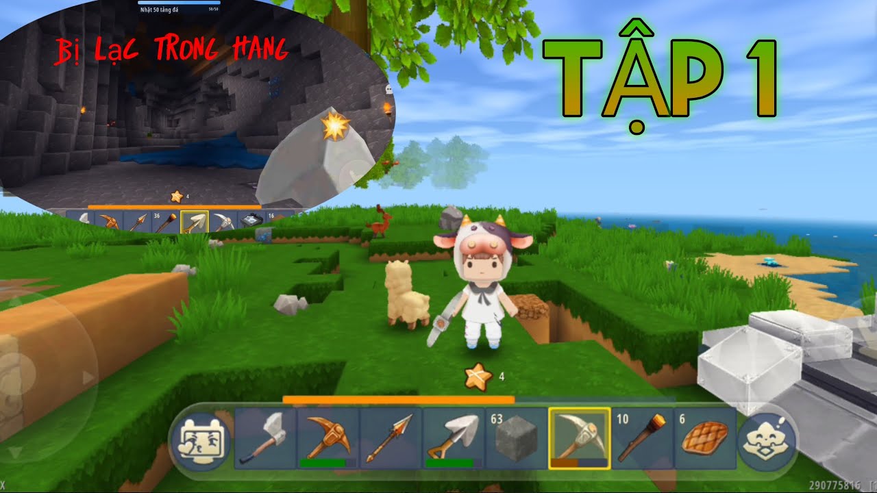 MINI WORLD TẬP 1 | ngày thứ nhất chơi sinh tồn trong mini world [ tôi ...