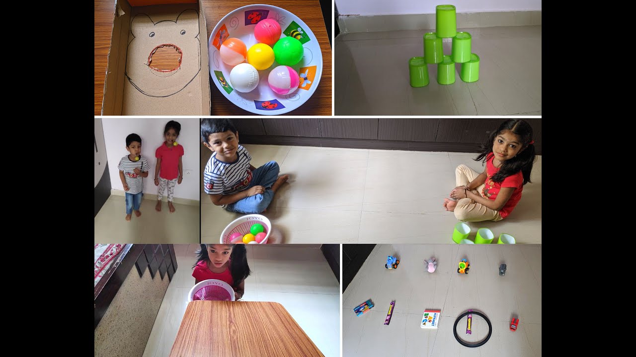 8 fun games | easy games for kids | engaging kids | indoor games ...