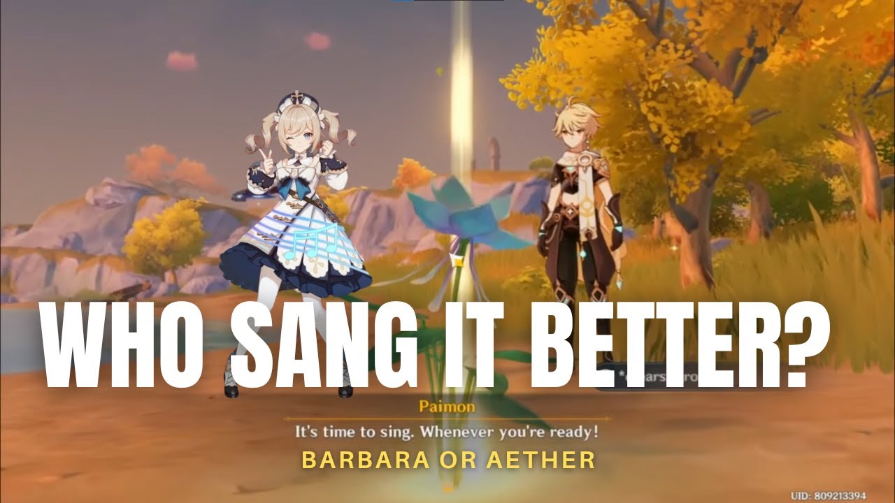 Aether vs. Barbara: (Barbara's Idle Song) Who Sang IT BETTER? - YouTube
