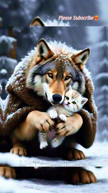 "A Lone Wolf Adopts a Kitten? This Unbelievable Friendship Will Shock ...
