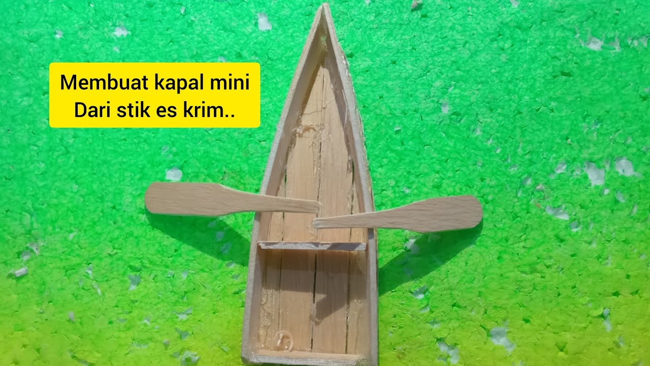 GAMPANG ⁉️ MEMBUAT KAPAL MINI DARI STIK ES KRIM, #gameedukasianak # ...