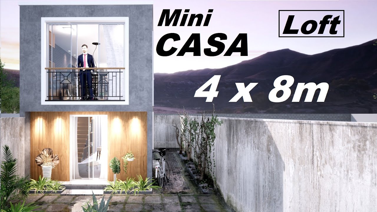 CASA PEQUENA 4 x 8 Metros - LOFT - YouTube