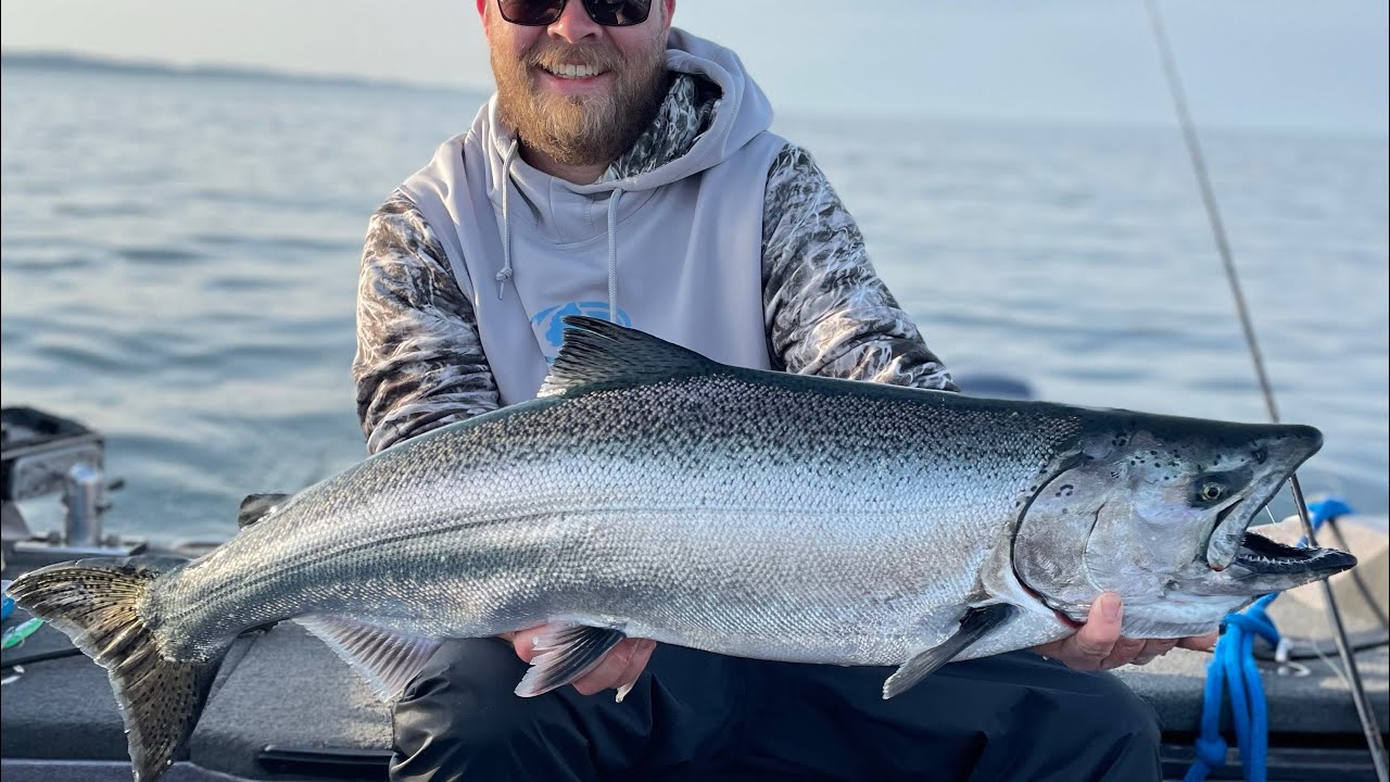 Spring salmon fishing on Lake Michigan. May 13th, 2023 Pentwater # ...