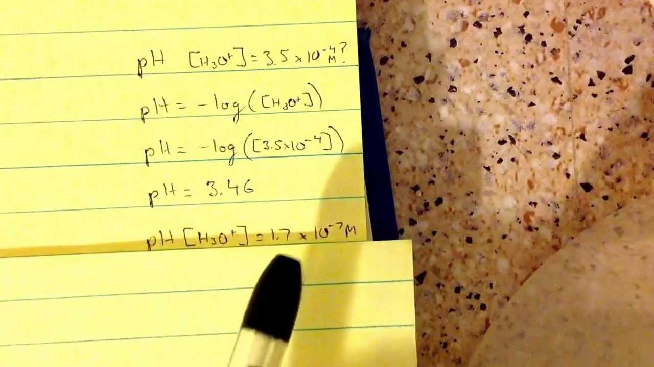 pH Problems 1 General Chemistry 2 - YouTube