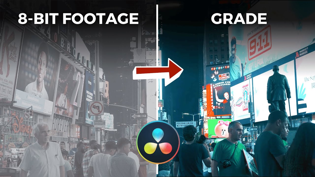 How to get the BLUE cinematic look in Davinci Resolve 18 - YouTube