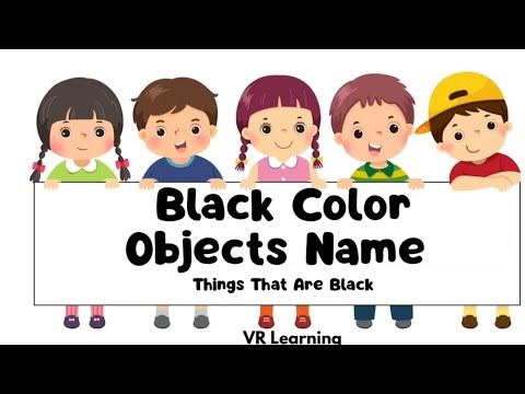 Learn Black color objects name ||Things that are Black || Black color ...