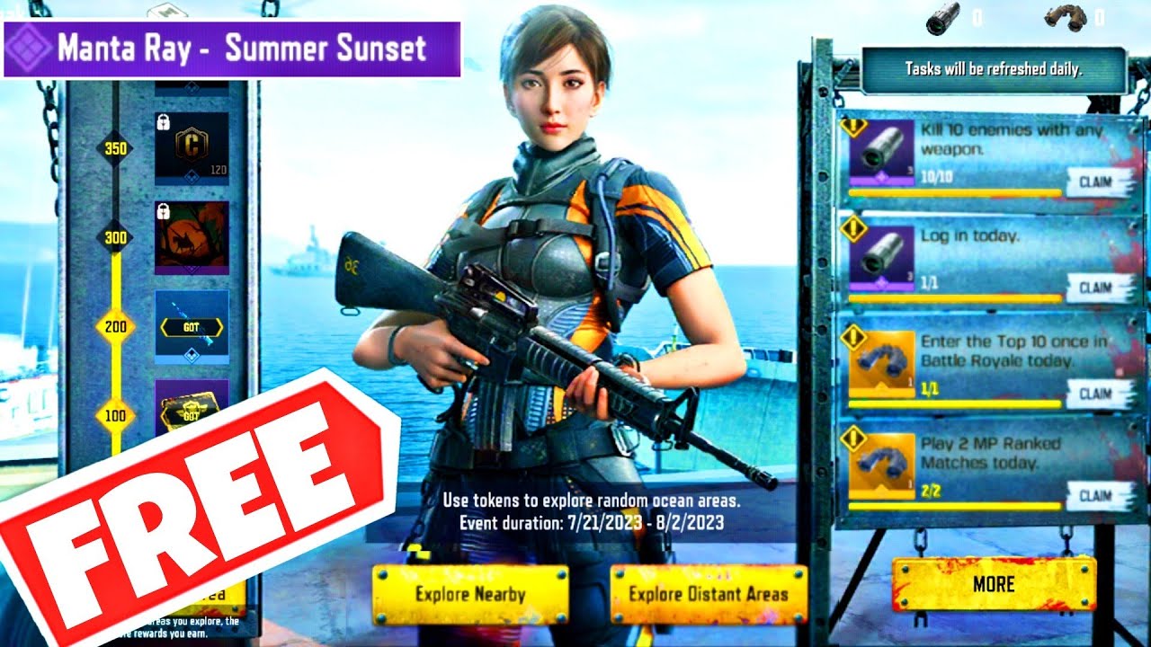 HOW TO GET FREE EPIC MANTA RAY SUMMER SUNSET CHARACTER DAWN BREAK EVENT ...