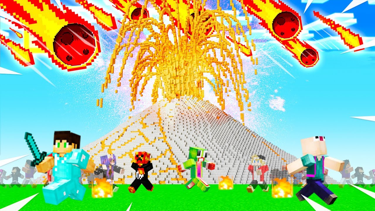 100 Players Vs NATURAL DISASTERS in Minecraft! - YouTube