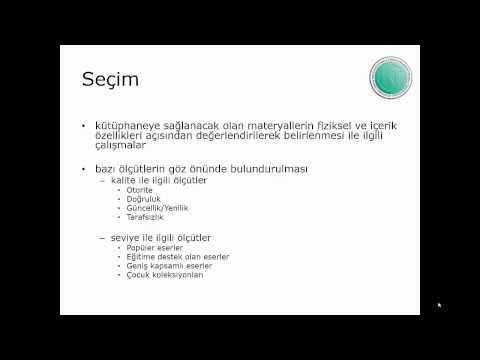 Yönetim ve Mevzuat 07: Halk Kütüphaneleri 02: Derme