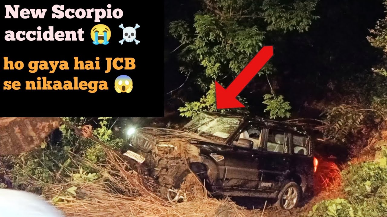 New Scorpio accident 😭 || OMG 😱 || Big Jcb3dx lifting Scorpio 🚜|| JCB ...