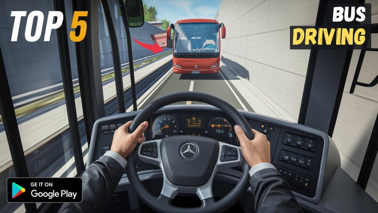 Top 5 Best Bus Simulator Games for Android 2025 l Realistic Bus Driving ...