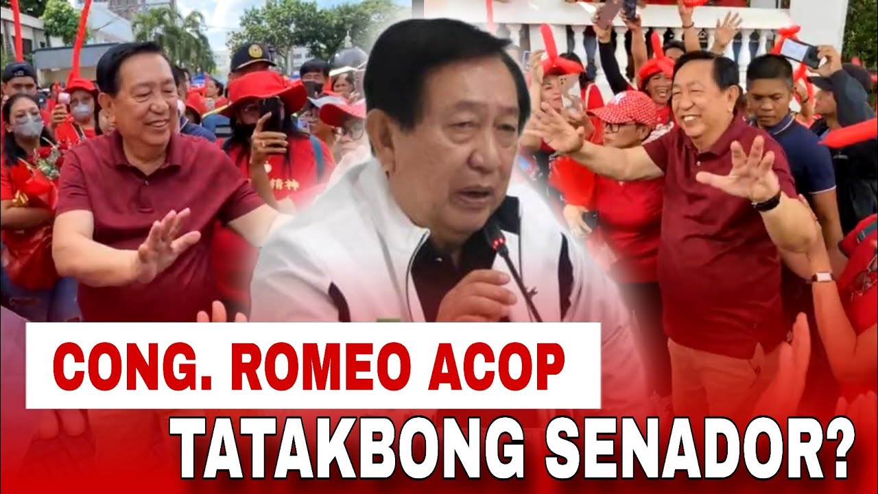 CONGRESSMAN ROMEO ACOP PINAGKAGULUHAN SA PAG FILE NG KANYANG COC. - YouTube