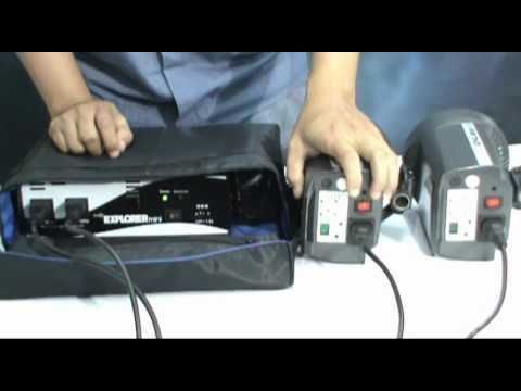 Tronix Explorer Mini 115V/60Hz Model test with two Elinchrom Dlite 4 ...