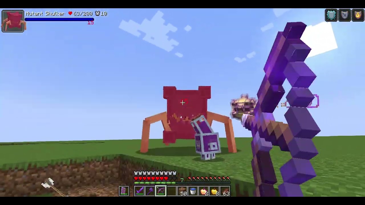 Player Vs Mutant Shulker And Mutant Wither Skeleton - Minecraft Mob ...