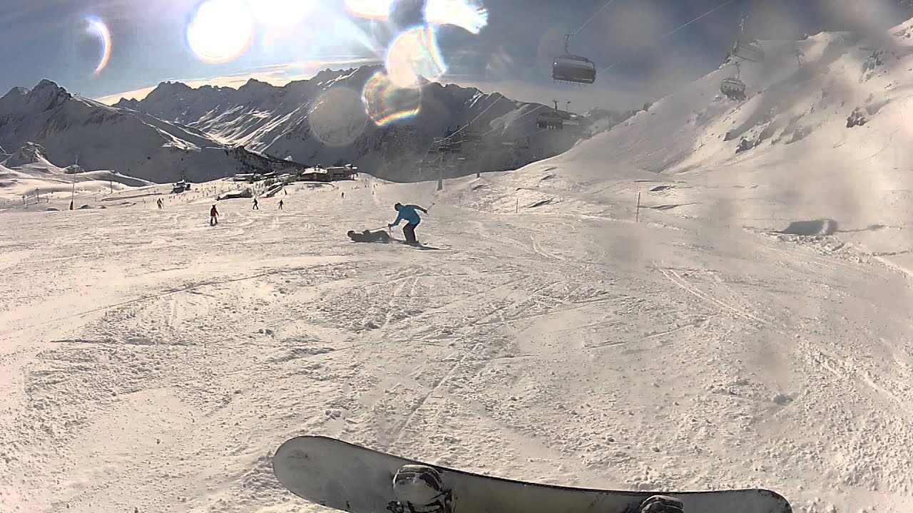 Fun at beginner slope - YouTube