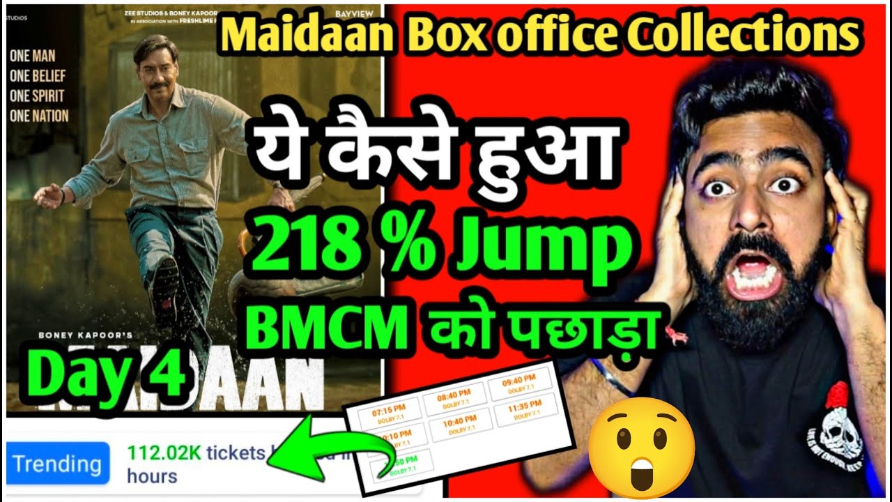 Maidaan Box Office Collections Day 4 | Maidaan VS BMCM Day 4 Collection ...