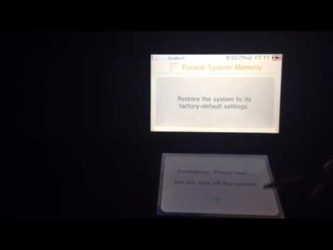 How to format/reset your new 3ds - YouTube