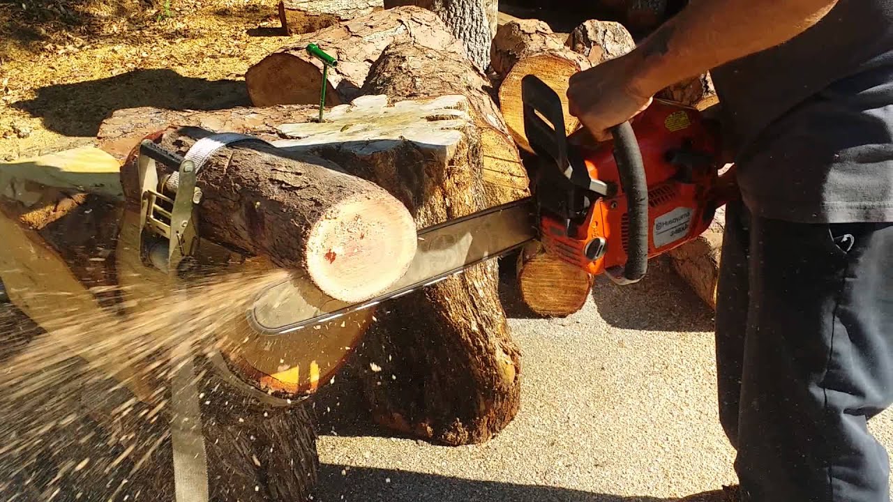 Husqvarna 346 xp ported - YouTube