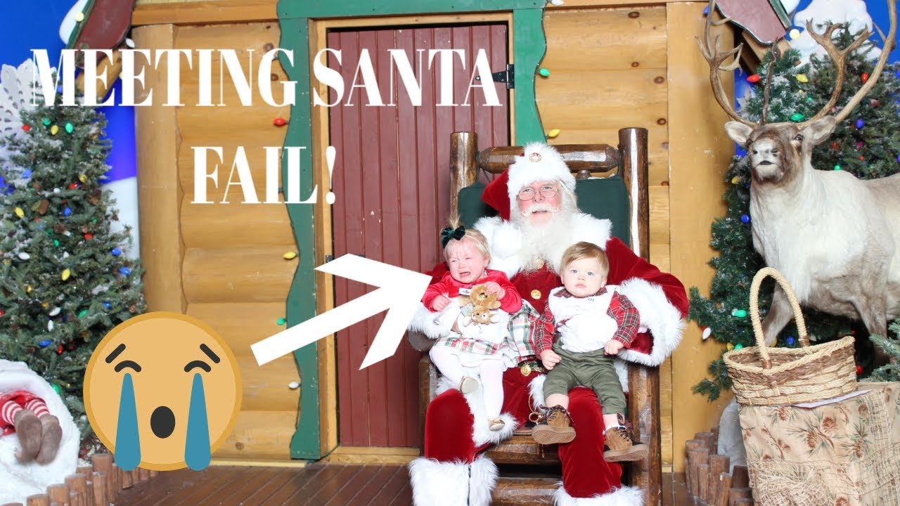 MEETING SANTA FAIL! LOTS OF TEARS! - YouTube
