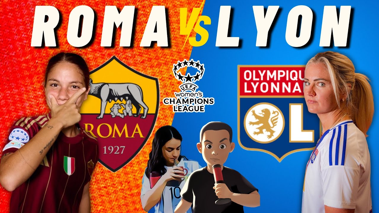AS ROMA vs OLYMPIQUE de LYON 🎙️ RELATO THE BIMBO FLEPE COMMENTS ⚽ ...