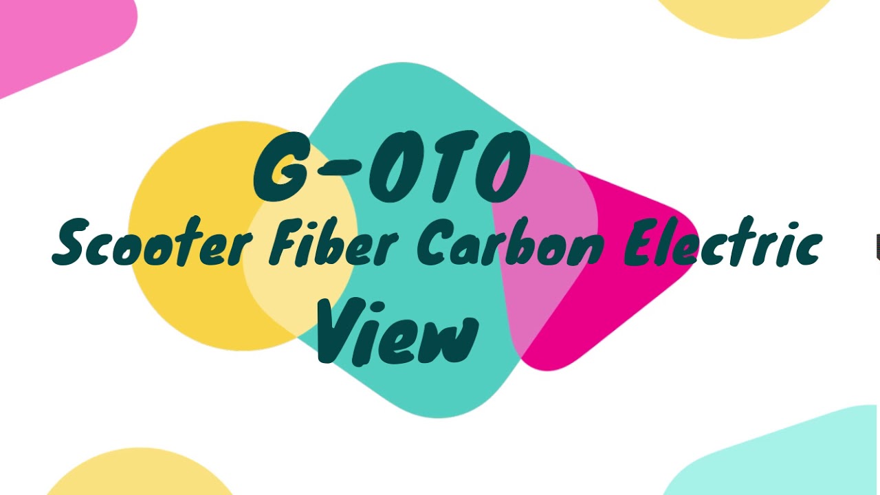 G-OTO Fiber Carbon Electric Scooter / Otoped Matic feel like - YouTube