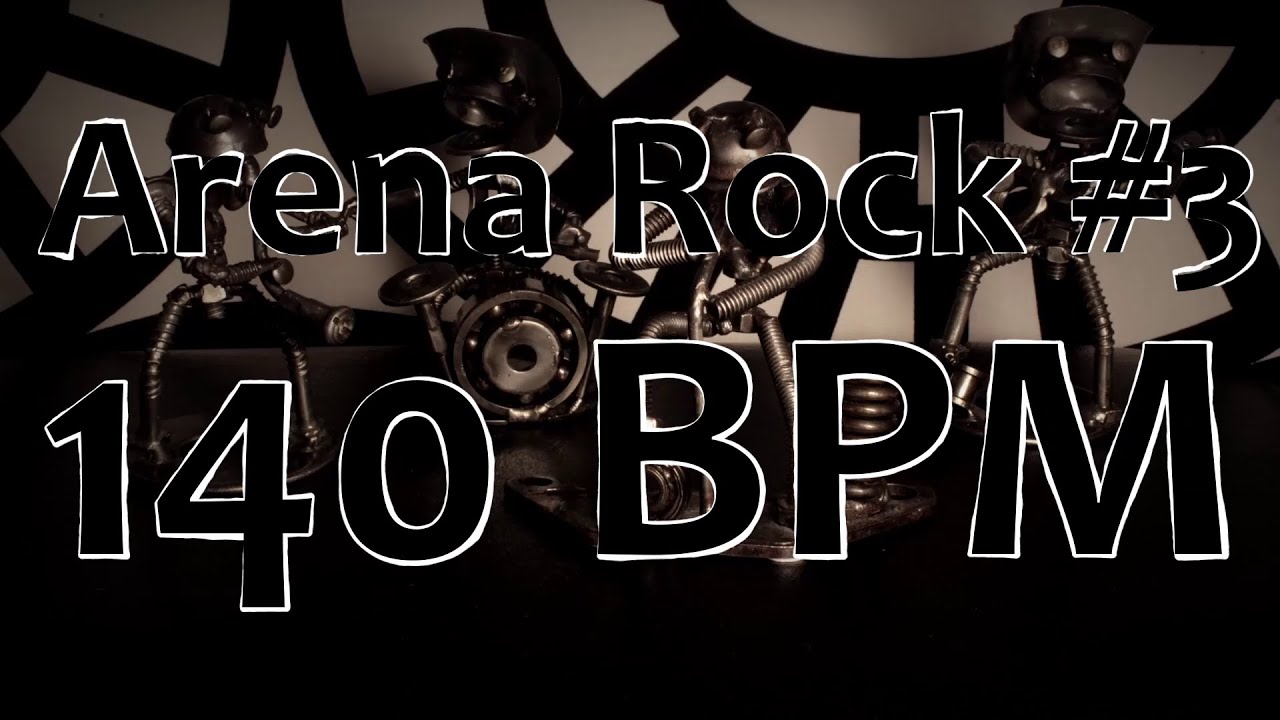 140 BPM - Arena Rock #3 - 4/4 Drum Beat - Drum Track - YouTube