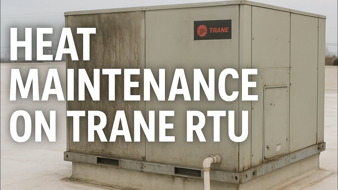 Heat Maintenance On Trane RTU 🔥 | Furnaces - YouTube