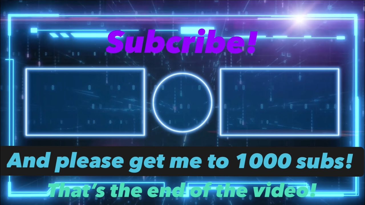 New outro (this is cringe) - YouTube