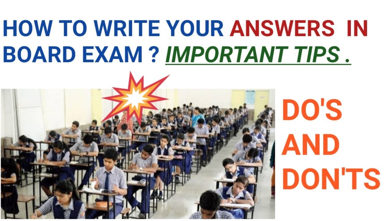 How to write answers in Board Exam II class 10 and 12 II CBSE - YouTube