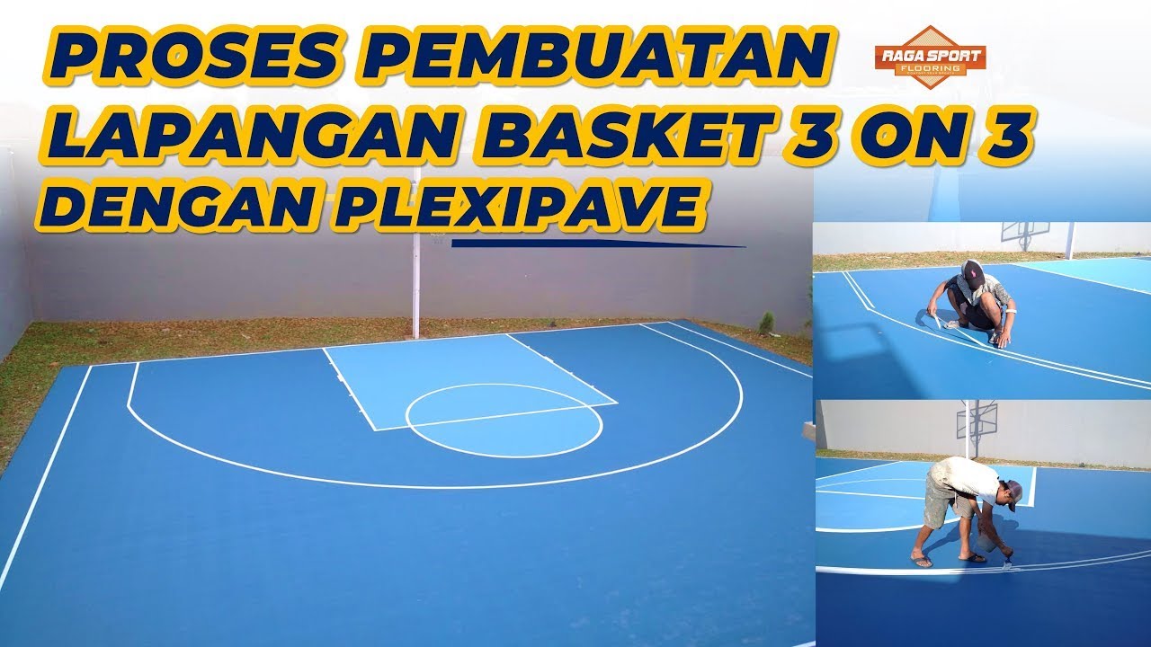 Jasa Pembuatan Lapangan Basket 3 On 3 Outdoor Bahan Plexipave di ...