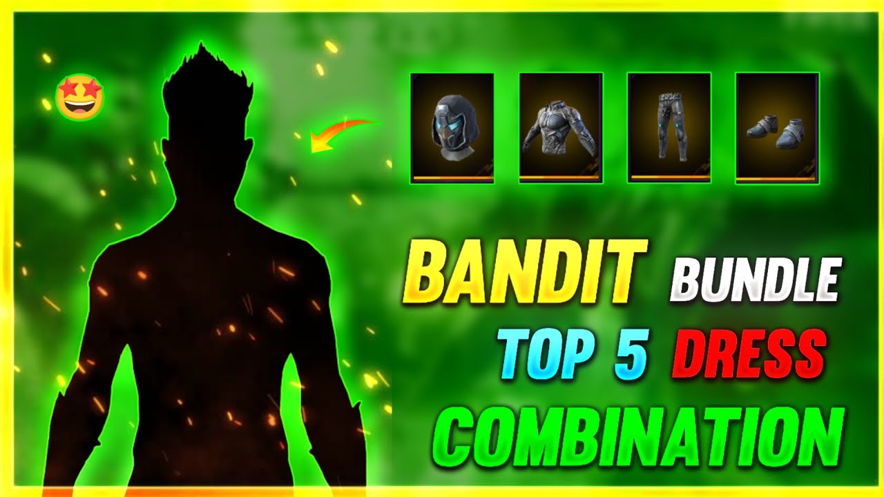 Bandit Bundle Top 5 Pro Dress Combination 🔥|| No Top Up Bandit Bundle Free Dress Combination ...