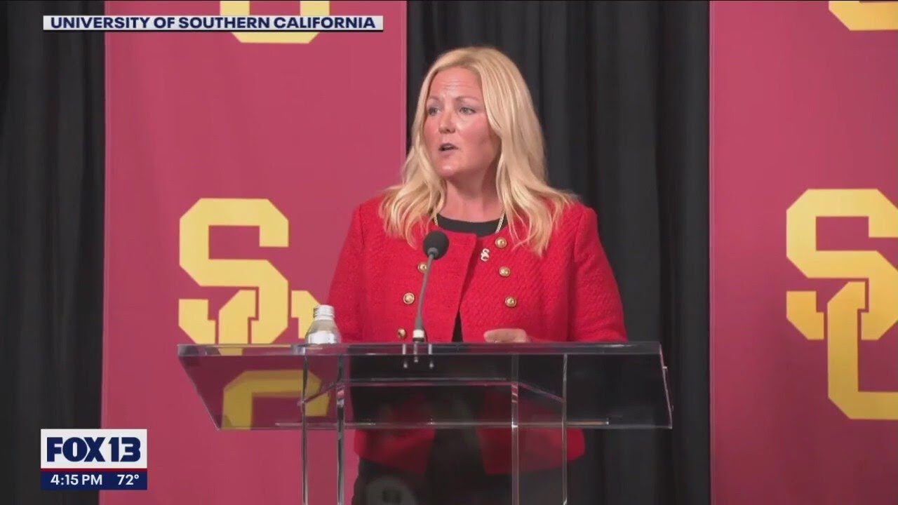 USC hires Washington’s Jennifer Cohen as athletic director - YouTube