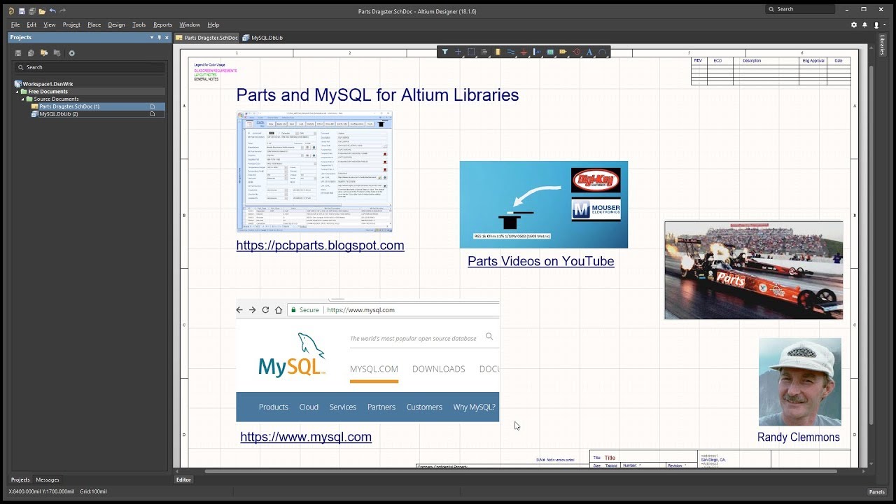 Parts for Altium MySQL Databases - YouTube