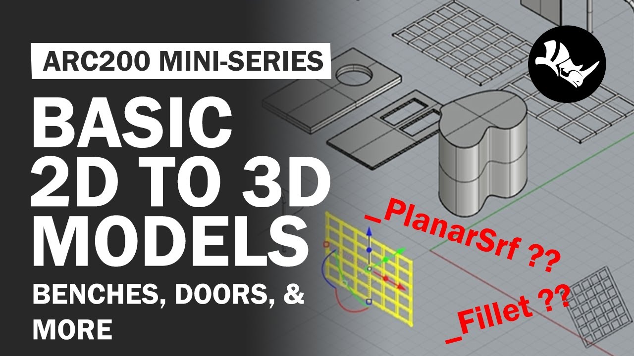 Basics of 2D to 3D Modelling: Benches, Doors, & More │ARC200 mini ...