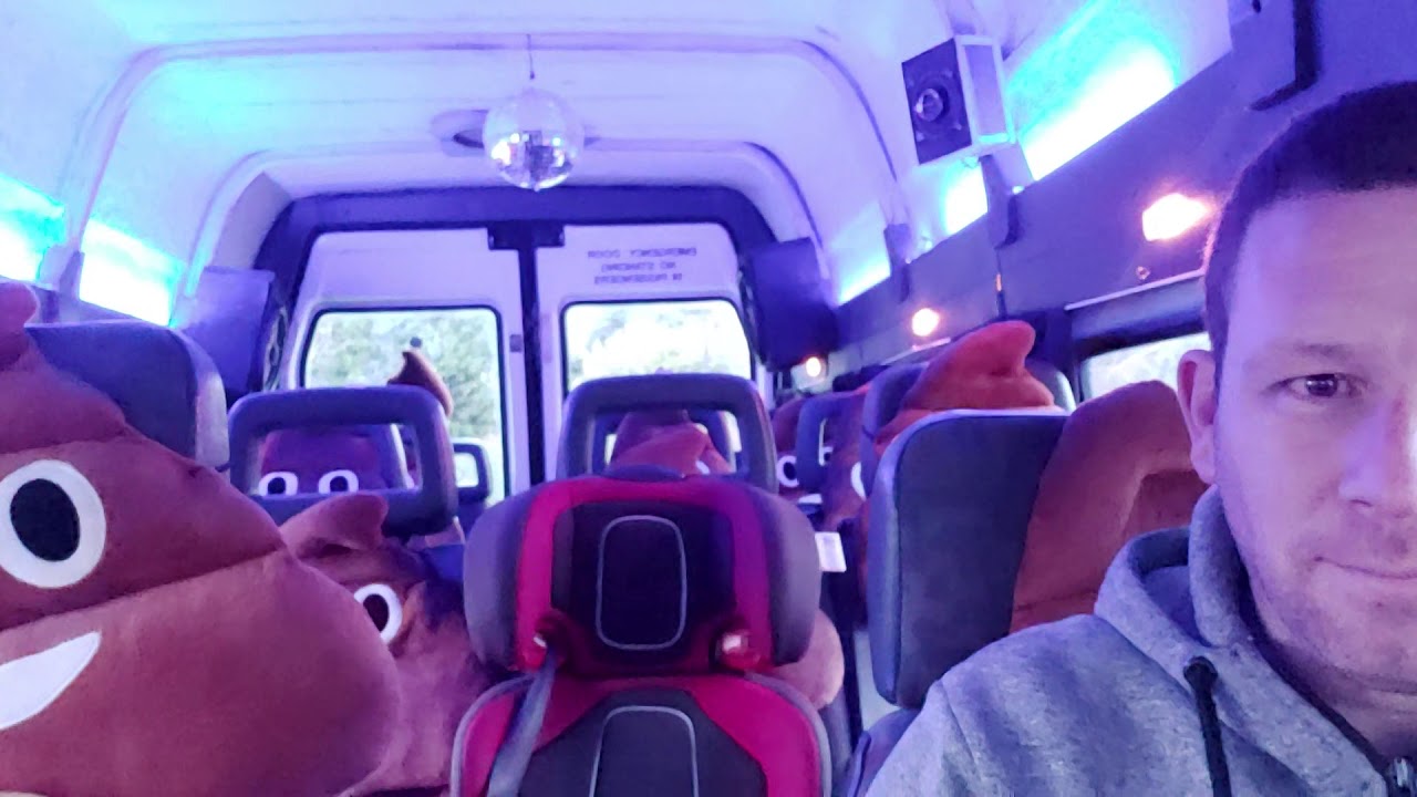poo bus party - YouTube
