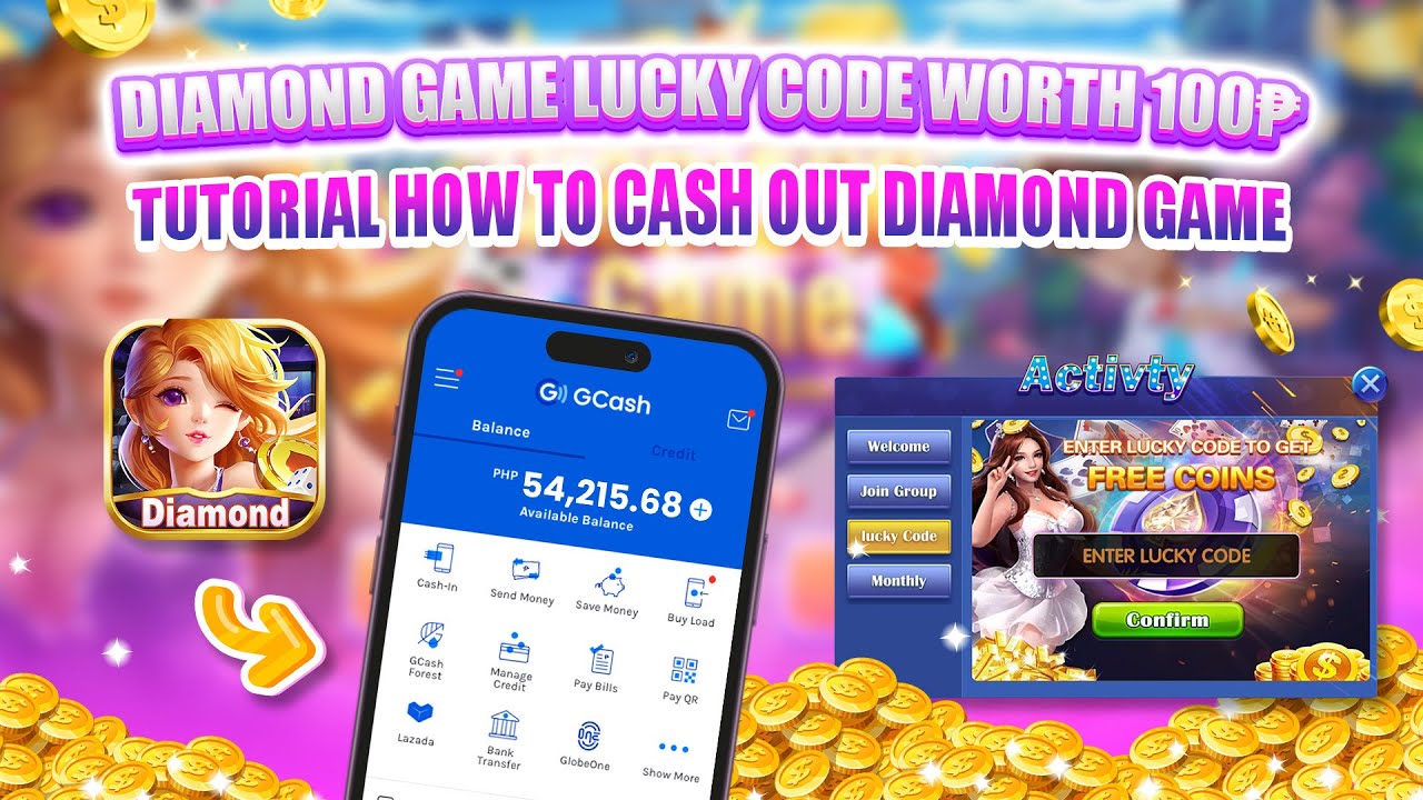 DIAMOND GAME LUCKY CODE | PAANO MAKATANGGAP NG LUCKY CODE | FREE ...