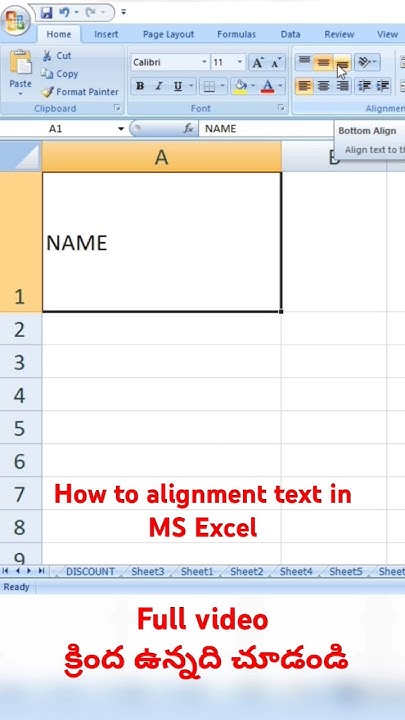 how to alignment text in MS Excel# shorts#Excel shorts#viral shorts# Microsoft Excel#yt shorts# ...