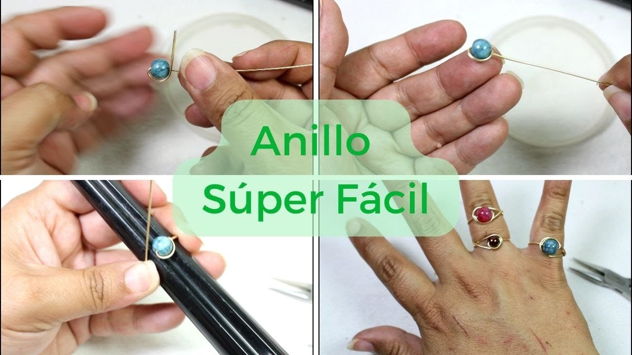 Cómo hacer un anillo súper fácil... aprende a hacer un anillo en ...