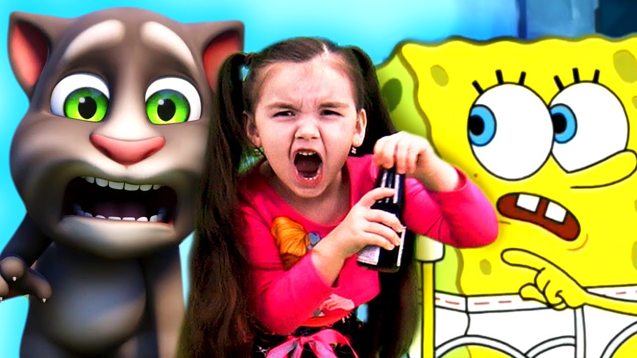 Spongebob vs Talking Tom - Funniest Moments Compelation | Balaley - YouTube