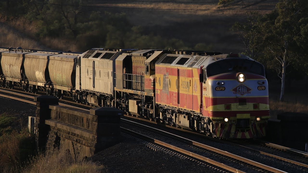 SSR grain with loco CLP9 ,BRM001 and CLP12 passing lovely Banks | horn ...